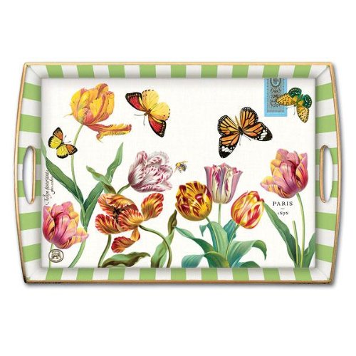 Buy Michel Design Works Decoupage Wooden Tray, Tulips, 20 by 13-3/4 by ...