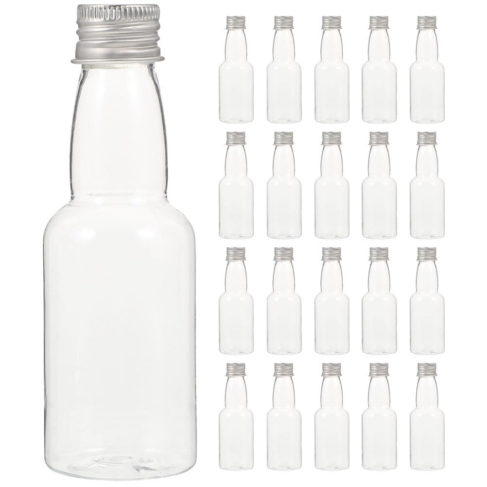 Amazon.com: Kichvoe Juice Bottles 25PCS Mini Bottles Plastic Empty ...