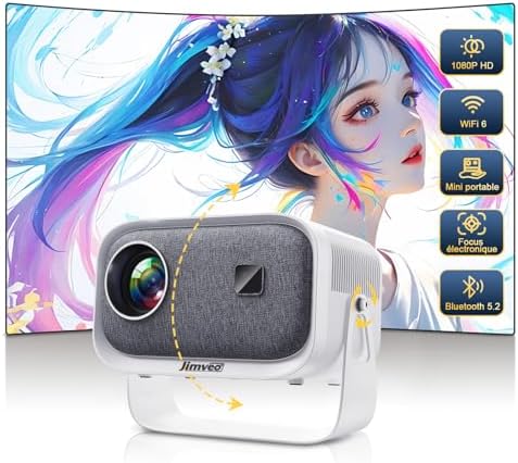 Proyector, 【±360° Rotación/Enfoque Remoto Corrección】 Proyector ...