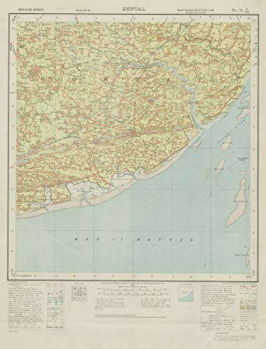 Buy Survey of India 73 O/NE West Bengal Contai Balisai Egra Kasaria ...