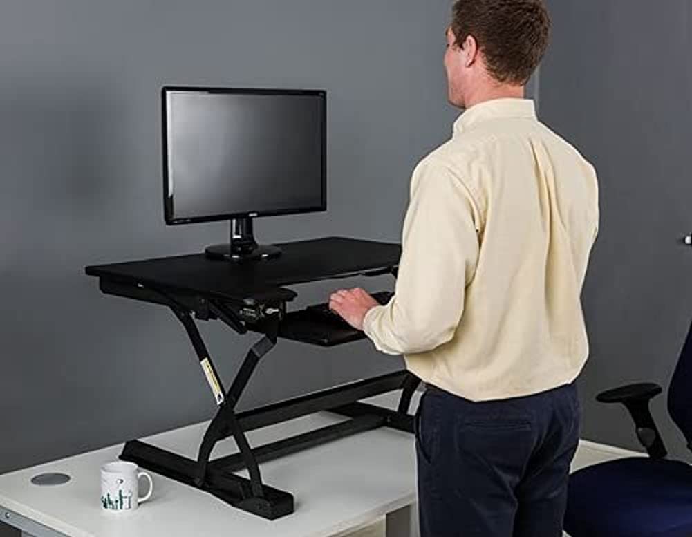 Posturite DeskRite 100 Standing Desk | Sit-Stand Ergonomic Workstation ...