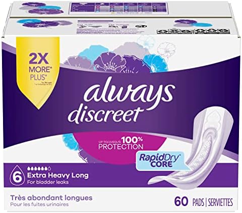 Amazon.com: Always Discreet, Incontinence & Postpartum Pads for Women ...