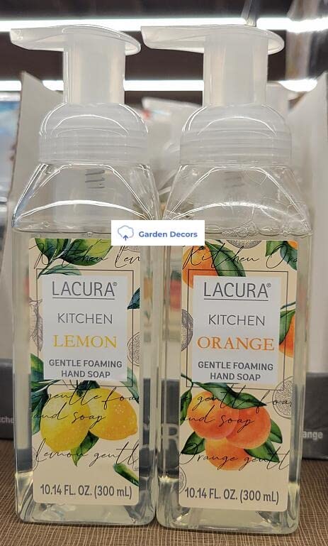 Amazon.com : GENTLE Lacura Kitchen Foaming Hand Soap Lemon & Orange 10.14fl oz 300ml (Two ...