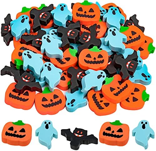 Amazon.com: 144 ~ Halloween Pumpkin Jack-o-lantern Mini Erasers ...