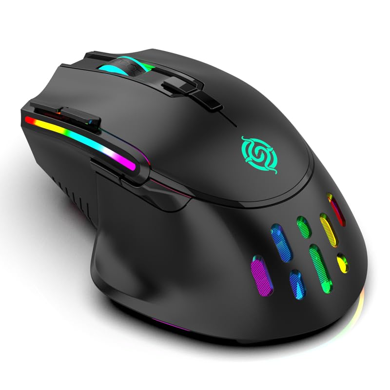 Snapklik.com : Atrasee Wireless Ergonomic Vertical Gaming Mouse, RGB ...