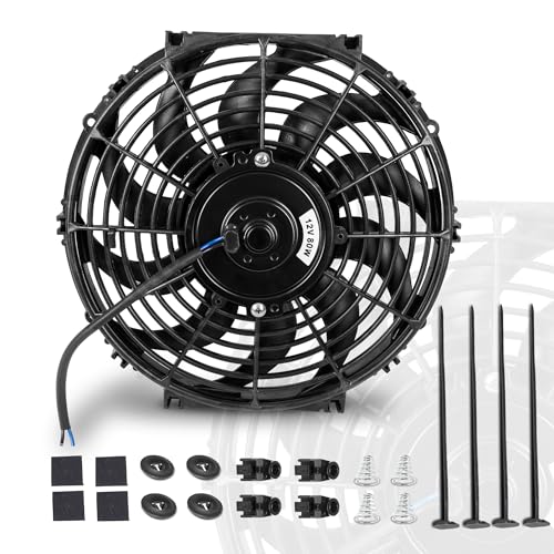 12 Inch Universal Electric Radiator Slim Fan 12V 80W High Performance ...