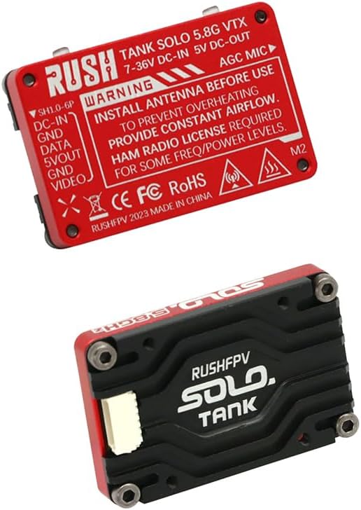 Amazon.com: Rush Solo Tank 5.8G VTX Video Transmitter CNC Shell 1.6W ...