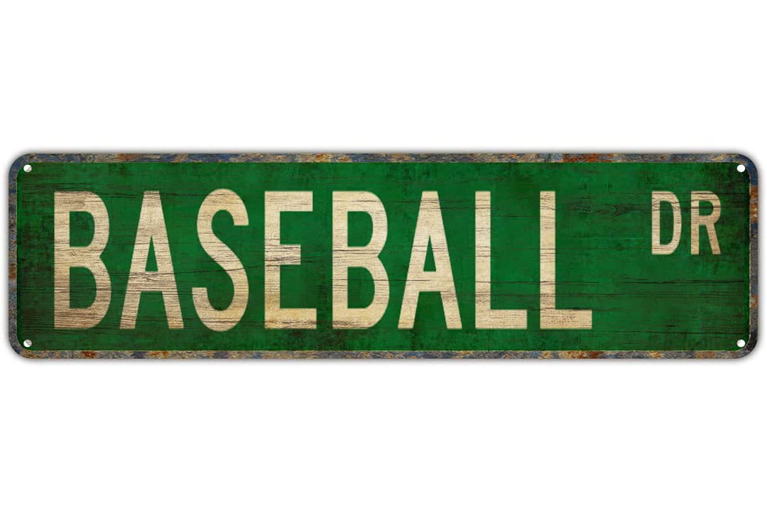 Amazon.com: Metal Sign tin signs BASEBALL Vintage Sign Funny metal ...