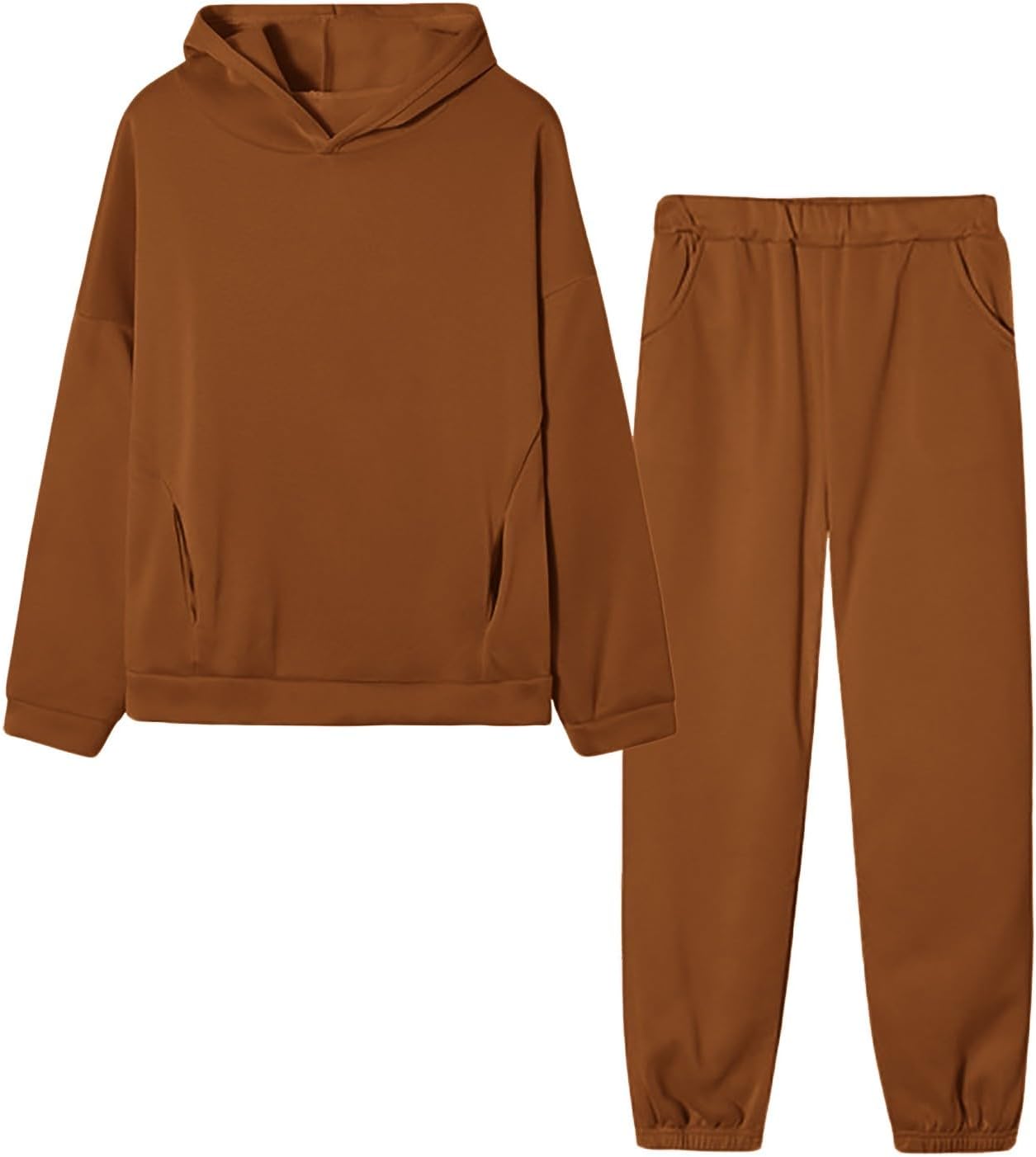 2 Piece Fall Sets for Women Graphic Hoodies Baggy Sweatpants Two Piece ...