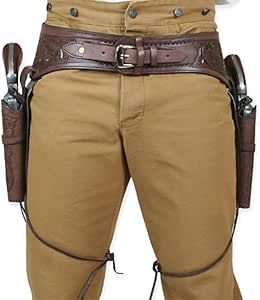 Amazon.com : 1911 Western Gun Holster Belt 38/357 Magnum Double Side ...