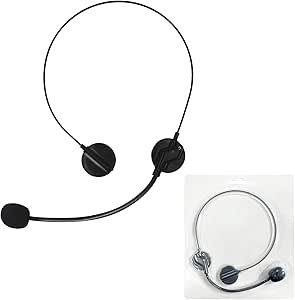 Amazon.com: Degpum Rockstar Costume Accessories Headset Fake Microphone ...