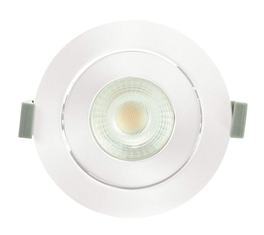 Luceco Adjustable Element LED Dimmable Downlight, 8 Watts, 4000K Colour ...