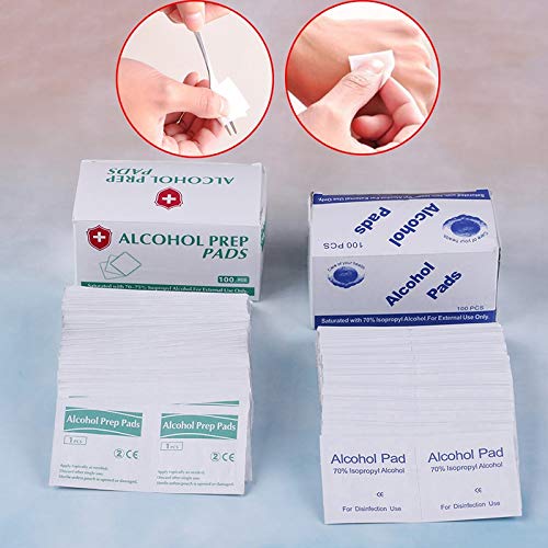 Buy HENGTONGWANDA 100PCS Professional Alcohol Swabs Pads Wet Wipes 70% ...