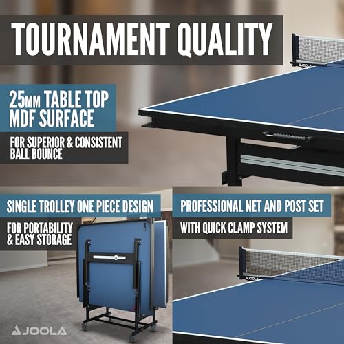 JOOLA Signature Pro Table de ping-pong d'intérieur de qualité tournoi ...