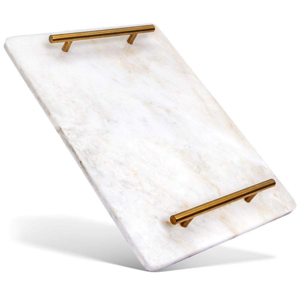 Amazon.com: Marble Cutting Board - Stone Cutting board With Handle ...