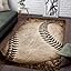 Amazon.com: SATIGI Personalized Baseball Rug - Baseball Field Area Rug ...