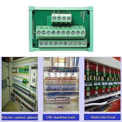 Snapklik.com : 2 In 10 Out Terminal Blocks Module, 25A DIN Rail And ...