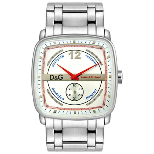D&G Dolce & Gabbana Men's DW0054"Ibiza People" Silver-Tone Watch ...