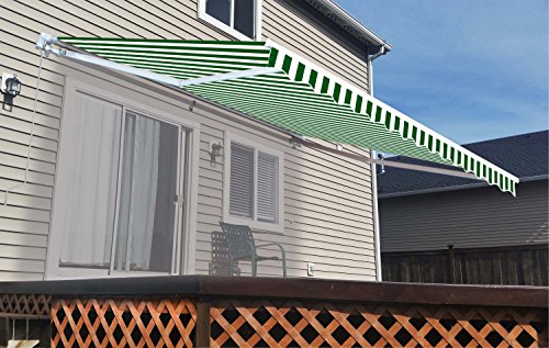 ALEKO Patio Awning 10x8 Feet Fabric Replacement - 100% Polyester Canopy ...