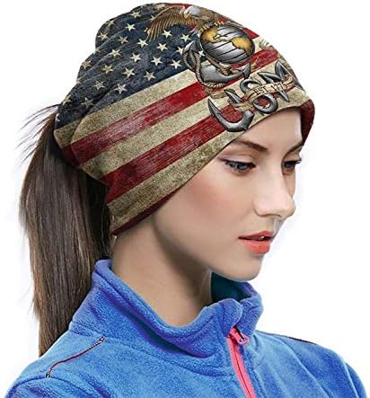 USMC US Marina Corps Veterans Seamless Warmer Face Bandana Headband ...
