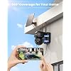 FOAOOD Caméra Surveillance WiFi 2K 360° PTZ Solaire Sans Fil IP66