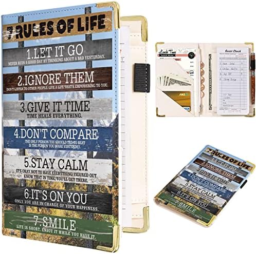 Amazon.com: Mymazn Server Book with Photo Pocket, Waiter Book Server ...