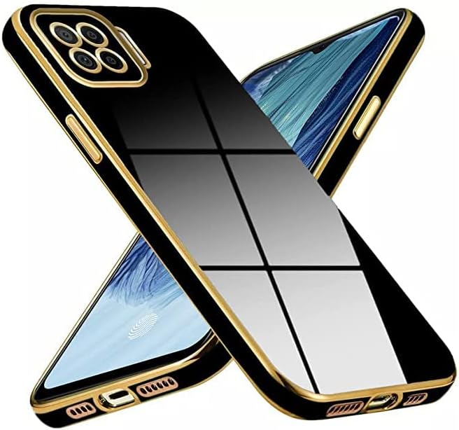 ALFA URBAN 6D Chrome Back Cover Case for Oppo F17 Pro (Gold Plated ...