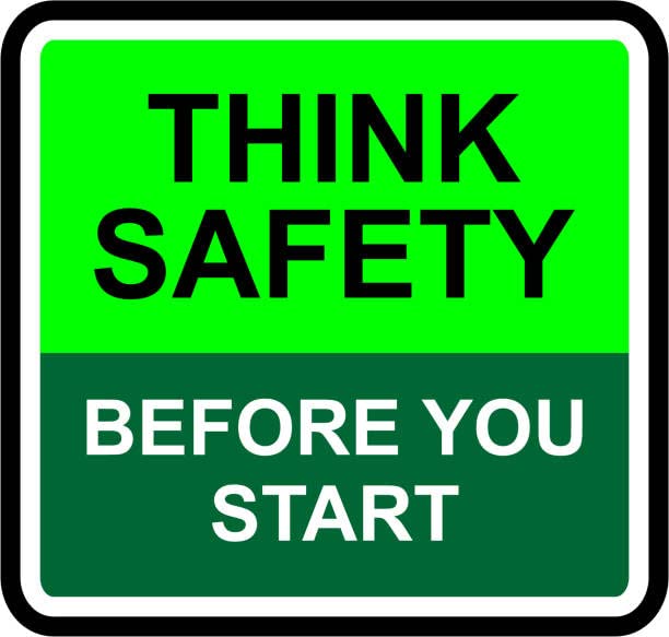 Think Safety Before You Start Sign Board, Foam Board Fixed with ...