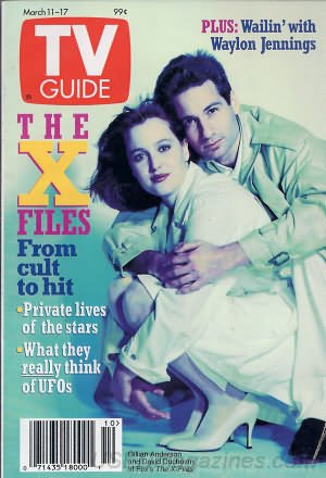 TV Guide March 11-17, 1995 (From Cult to Hit: Gillian Anderson and ...