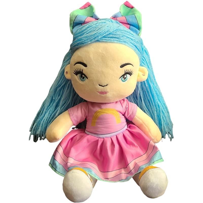 Amazon.com: Soft Rag 14" Rainbow Fairy Girl Plush Rag Doll Toy With ...