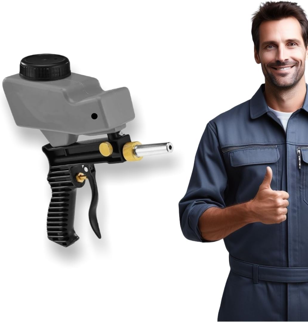 New! 18 oz. Portable Sand Blaster Gun Kit - Removes Rust and Paint ...