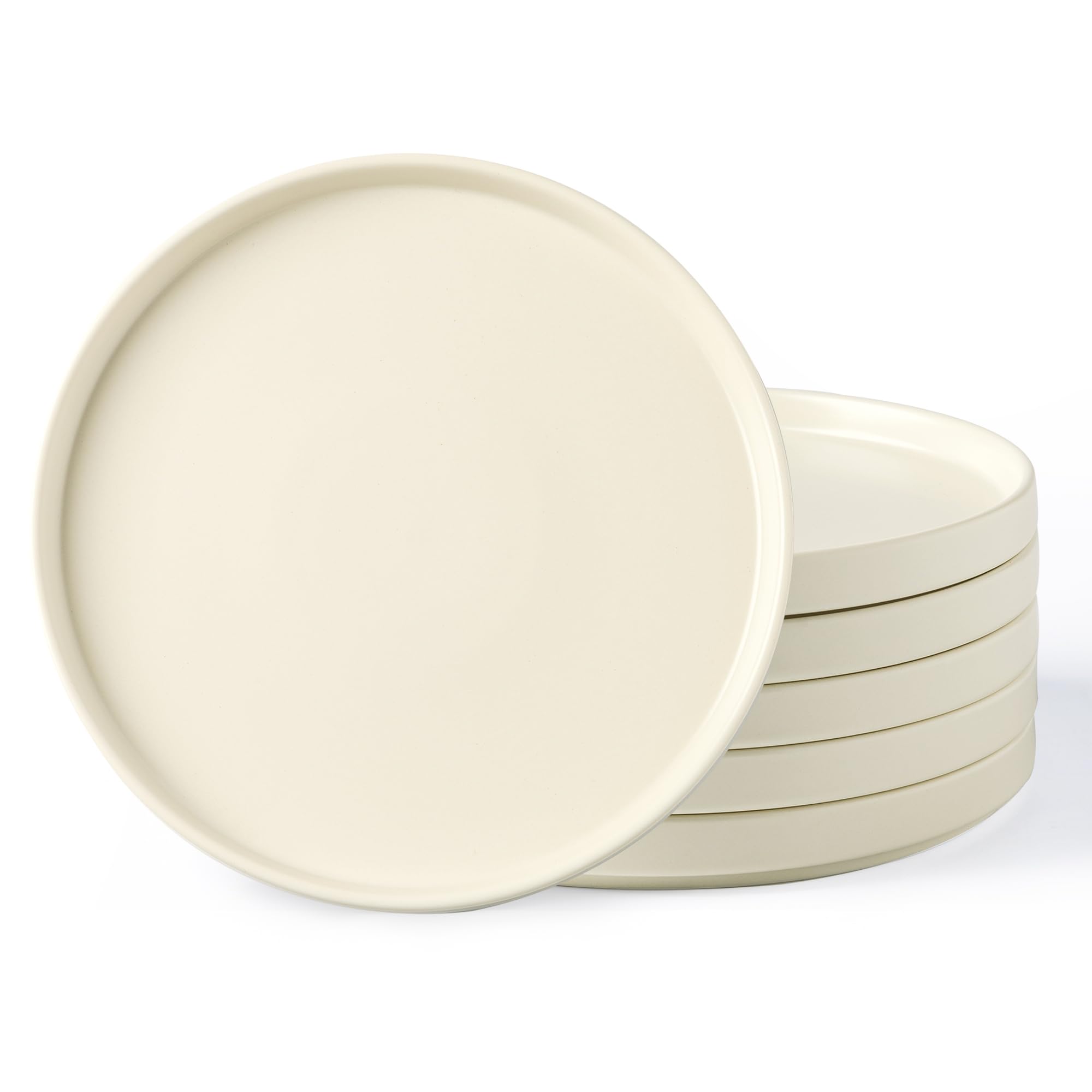 Amazon.com | GBHOME Ceramic Plates Set of 6, 8.0 Inch Matte Glaze Salad ...