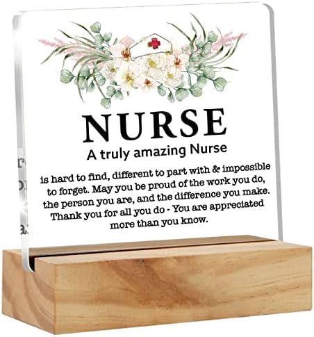 Amazon.com: Nurse Definition Decorative Wooden Box Sign Wood Block ...