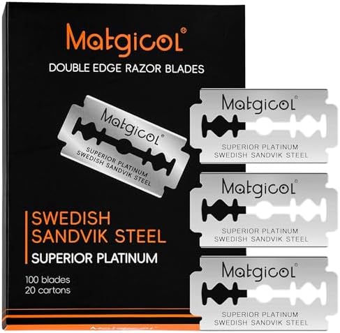 Amazon.com: Double Edge Safety Razor Blades - 100 Count Premium ...