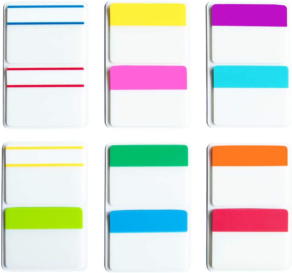Amazon.com : KICNIC 2 Inch Sticky Tabs Index Tabs 240 Pieces, Colored ...