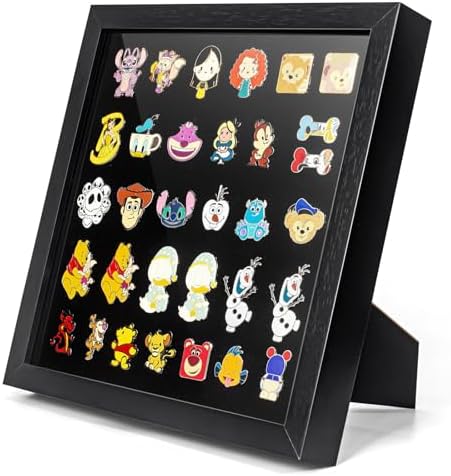 Amazon.com - Pin Display Shadow Box,Enamel Pin Display Frame, Enamel ...