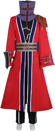Amazon.com: FF Auron Cosplay Costume Remake Cosplay Costume Red Outfit ...