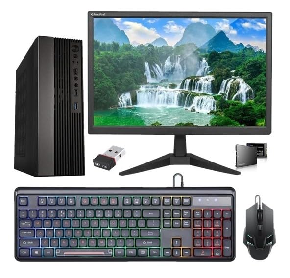 MegaDesk All-in-One Slim Mini Desktop PC Set, Core i7 6th, 16GB RAM ...