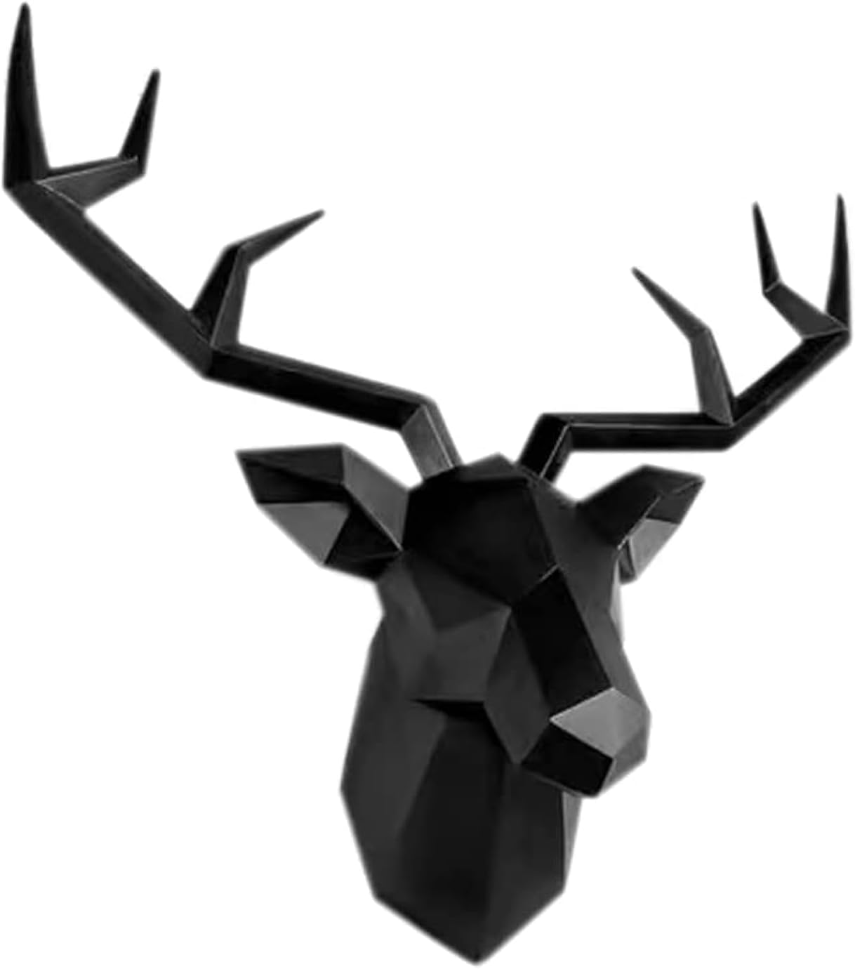 Amazon.com: XYQXYQ Geometric Deer Head Wall Sculpture - Modern Deer ...