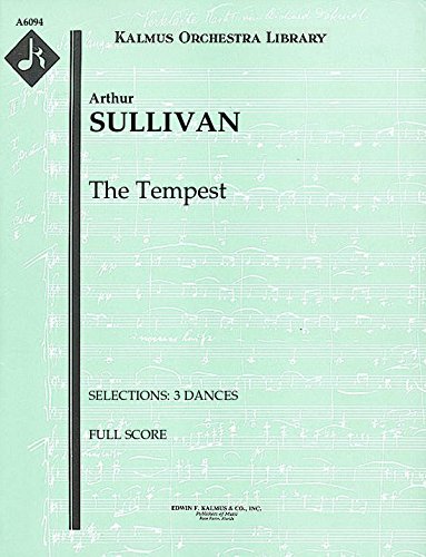 Amazon.com: The Tempest (Selections: 3 Dances): Full Score [A6094 ...