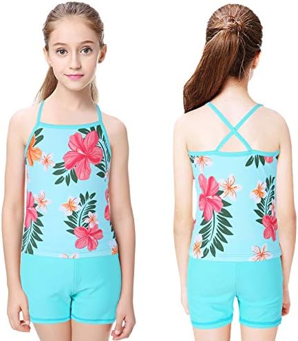 Amazon.com: Girls Long Sleeve Swimsuits Rashguard 3 Pcs Sun Protective ...