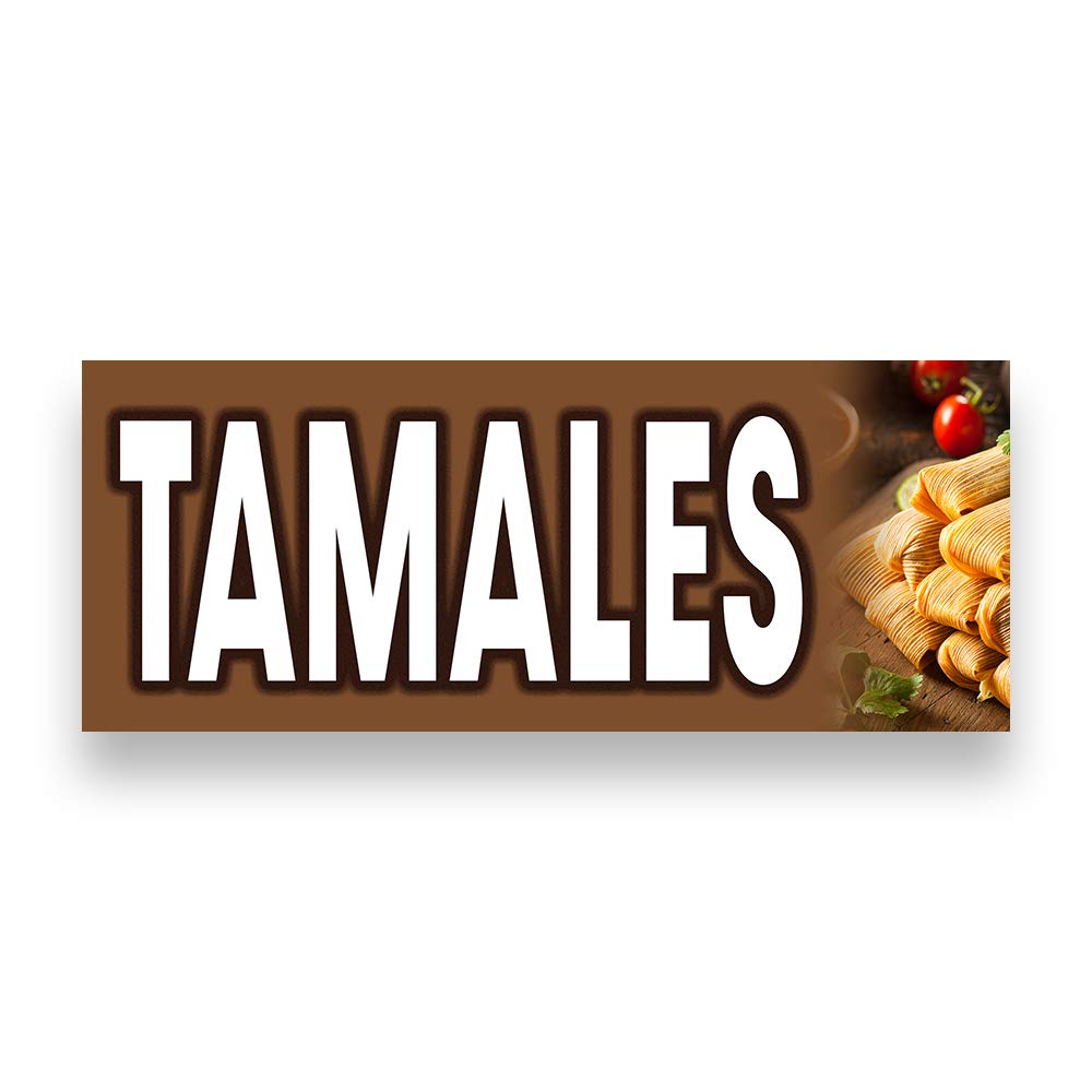 Amazon.com : Tamales Vinyl Banner 5 Feet Wide by 2 Feet Tall : Office ...