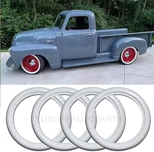 Amazon.com: Generic Atlas 20"" Rim New! Tire White Cap Whitewall Topper ...