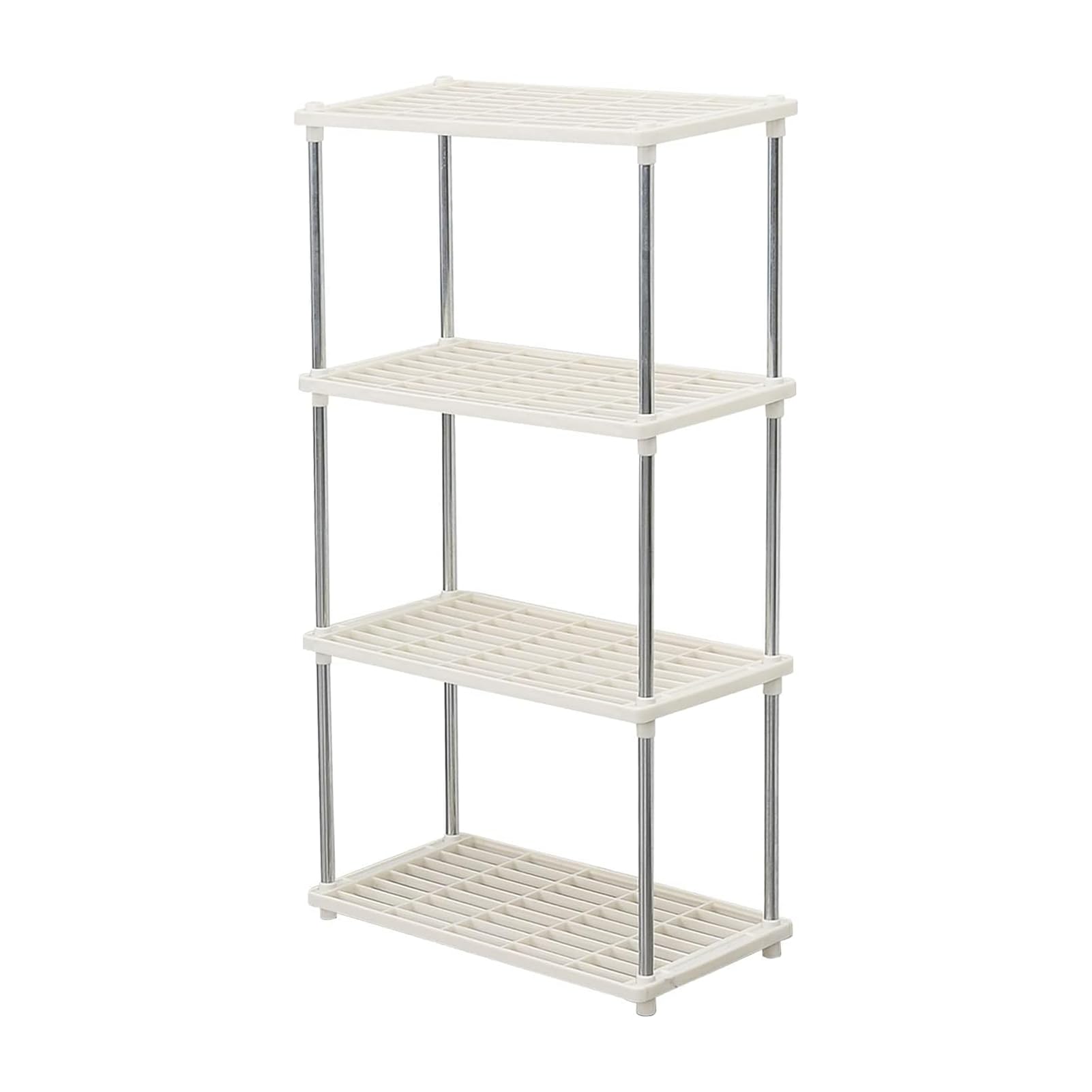 Holdfiturn 4 Tier Storage Shelving Unit 80.5x41x22cm Storage Shelf ...