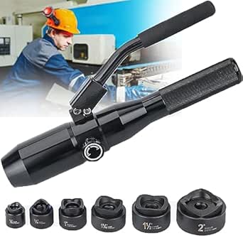 Hydraulic Knockout Punch Set with 6 Dies Hole - Complete Tool (22mm~60 ...