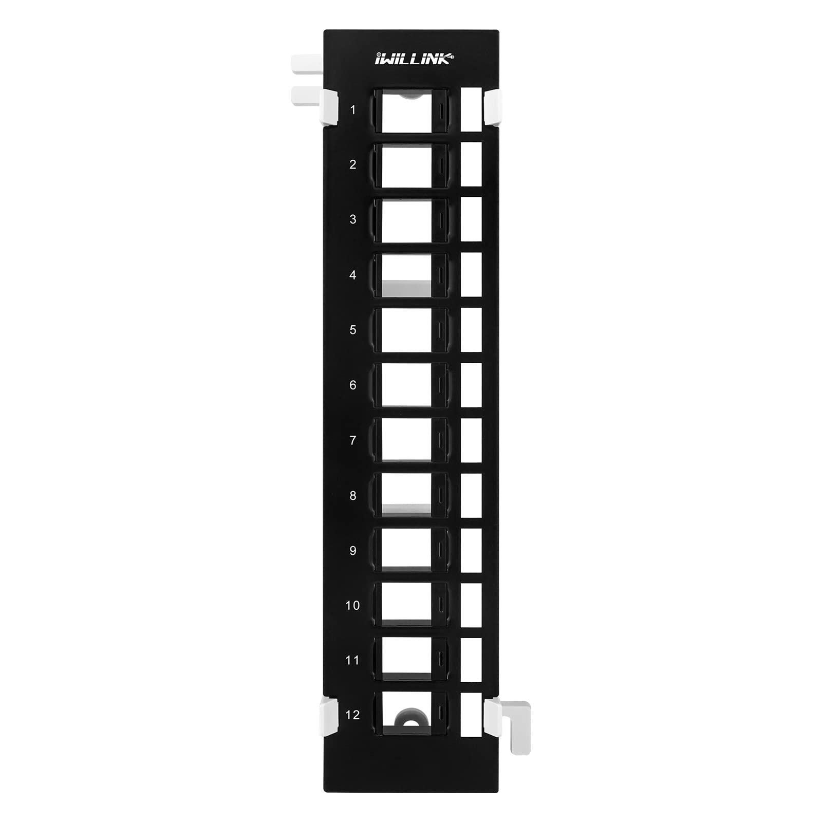 Snapklik.com : Iwillink 12 Port Blank Keystone Patch Panel