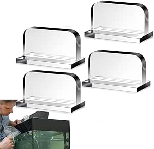 MEOTDEOY 4 Pcs Aquarium Lid Handles Acrylic Clear Fish Tank Cover ...