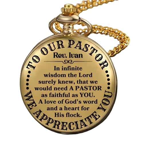 Amazon.com: Gift Of A Pastor - Personalized Pocket Watch, To Our Pastor ...