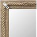 Amazon.com: Stonebriar Square Wooden Mirror with Nautical Rope Detail ...