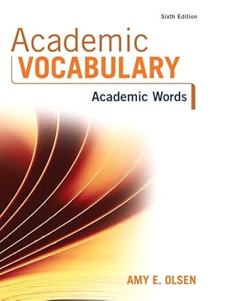 Amazon.com: Academic Vocabulary: Academic Words: 9780134119700: Olsen ...